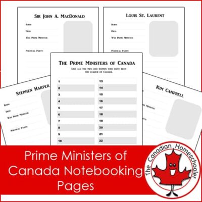Prime Minister Guess Who - The Canadian Homeschooler Resources Shop