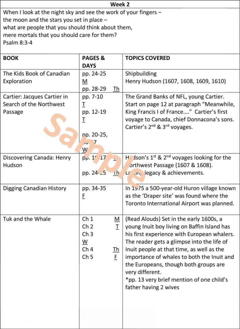 Canadian History Guide - The Canadian Homeschooler Resources Shop