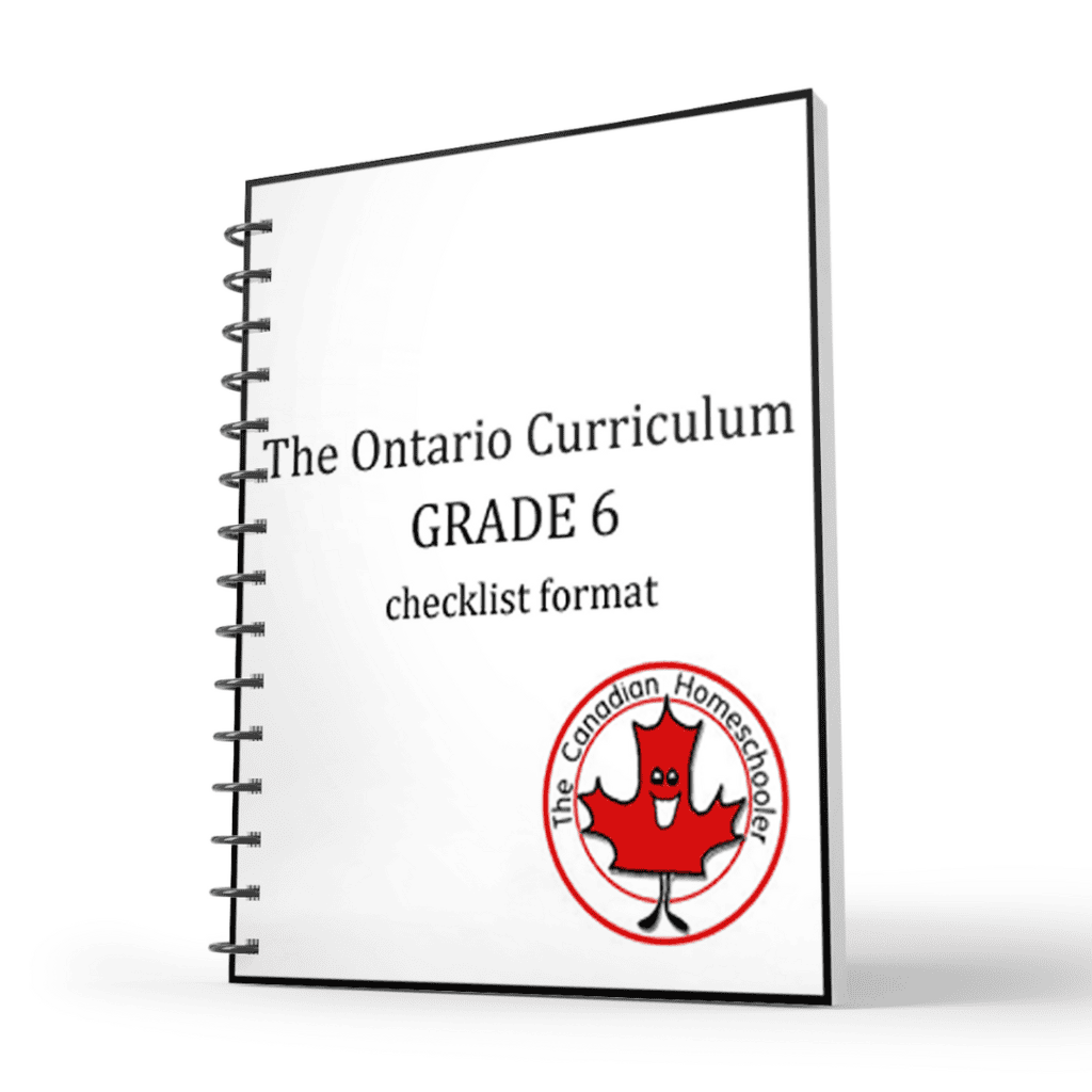 Curriculum Checklists - The Canadian Homeschooler Resources Shop